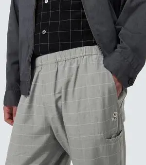 UNDERCOVERISM Checked Silk-blend Trousers
