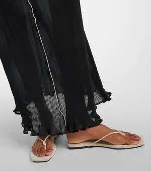 TOTEME The Knot Suede Thong Sandals