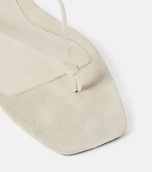 TOTEME The Knot Suede Thong Sandals