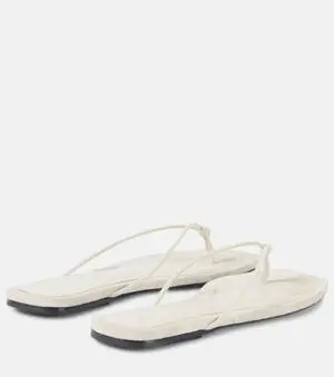 TOTEME The Knot Suede Thong Sandals