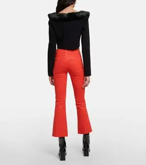 FRAME Le Crop Mini Boot High-rise Jeans