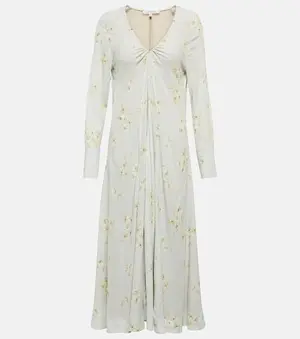Dorothee Schumacher Floral Midi Dress - Green