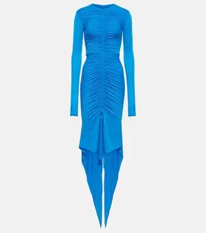 Alex Perry Marston Satin Midi Dress