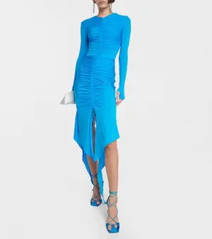 Alex Perry Marston Satin Midi Dress