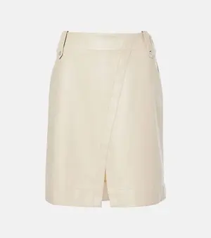 Max Mara Coated Jersey A-line Mini Skirt