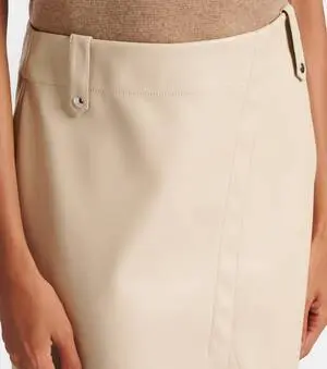 Max Mara Coated Jersey A-line Mini Skirt