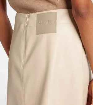 Max Mara Coated Jersey A-line Mini Skirt