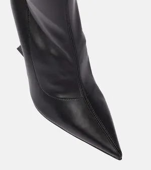 Attico Cheope Over-the-knee Leather Boots - Black