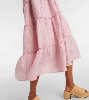 GANNI Jacquard Midi Dress