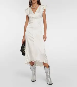 Isabel Marant Étoile Duerto Metallic Leather Cowboy Boots