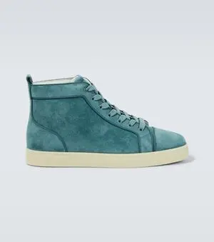 CHRISTIAN LOUBOUTIN Louis Suede High Top Sneakers