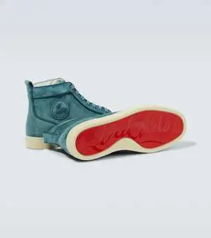 CHRISTIAN LOUBOUTIN Louis Suede High Top Sneakers
