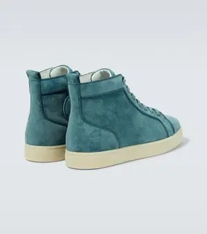 CHRISTIAN LOUBOUTIN Louis Suede High Top Sneakers