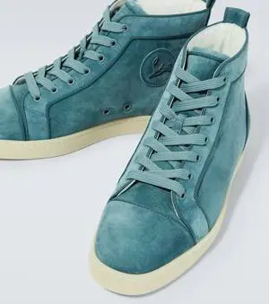 CHRISTIAN LOUBOUTIN Louis Suede High Top Sneakers