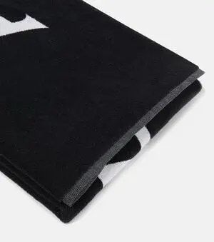 Alaïa Logo Jacquard Cotton Beach Towel