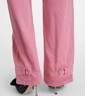 Blumarine Low-rise Straight Cargo Jeans