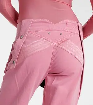Blumarine Low-rise Straight Cargo Jeans