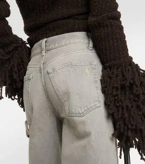 Attico Effie High-rise Barrel-leg Jeans