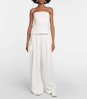Co Strapless Crepe Top