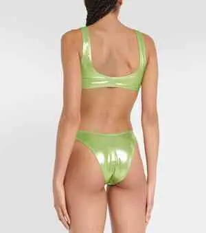 REINA OLGA Coolio Lame Bikini Bottoms