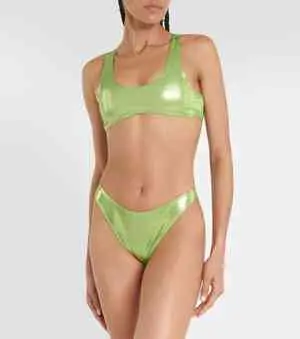 REINA OLGA Coolio Lame Bikini Bottoms