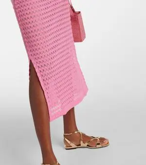 Melissa Odabash Annabel Open-knit Midi Dress