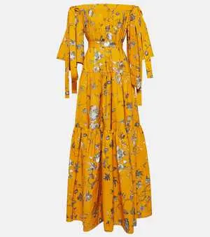 Erdem Floral Cotton Maxi Dress