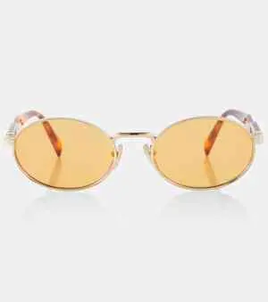 Prada Oval Sunglasses - Brown