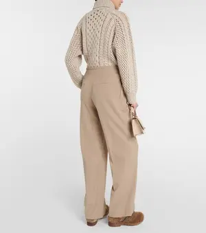 Brunello Cucinelli High-rise Straight Pants