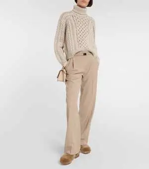 Brunello Cucinelli High-rise Straight Pants