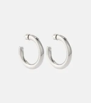 JENNIFER FISHER Samira Mini 14kt Gold-plated Hoop Earrings - Silver