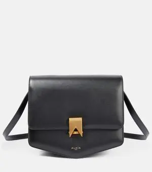 Alaïa Le Papa Large Leather Crossbody Bag - Black