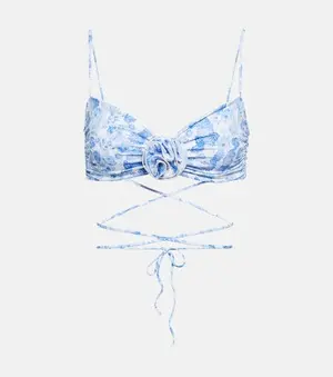 Magda Butrym Floral Bikini Top - Multicoloured