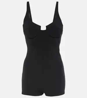 Magda Butrym Wool-blend Romper - Black