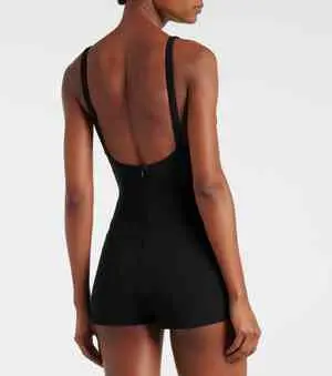 Magda Butrym Wool-blend Fitted Romper