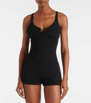 Magda Butrym Wool-blend Fitted Romper