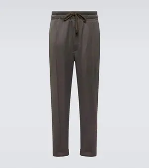 TOM FORD Cady Tapered Trousers - Brown