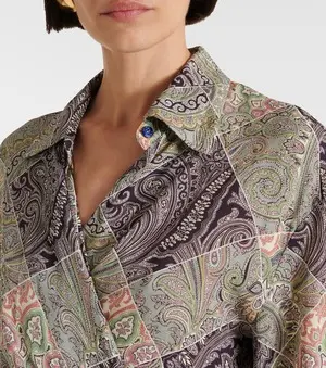Etro Printed Wrap Top