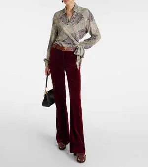 Etro Printed Wrap Top