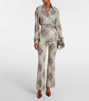 Etro Printed Wrap Top