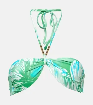 Melissa Odabash Canary Floral Bikini Top - Blue