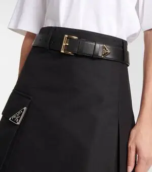 Prada Logo Leather Belt