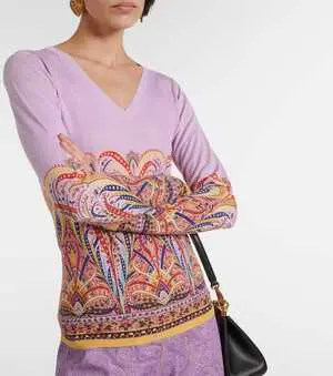 Etro Printed Silk-blend Sweater