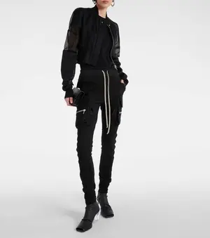 Rick Owens Stretch Leather Ankle Boots