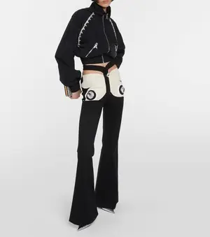 AREA Butterfly Crystal-embellished Pants