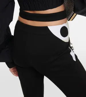 AREA Butterfly Crystal-embellished Pants