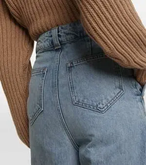 Khaite Isla High-rise Wide-leg Jeans