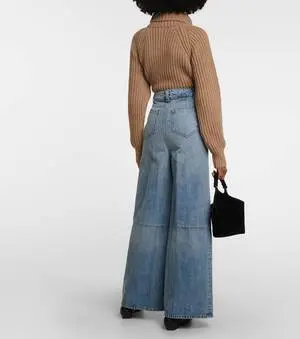 Khaite Isla High-rise Wide-leg Jeans