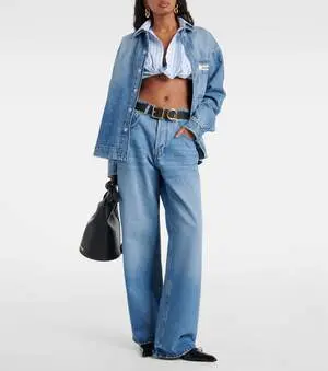 Jacquemus Le De-nimes Wide-leg Jeans - Blue