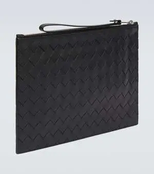 Bottega Veneta Intrecciato Large Leather Pouch
